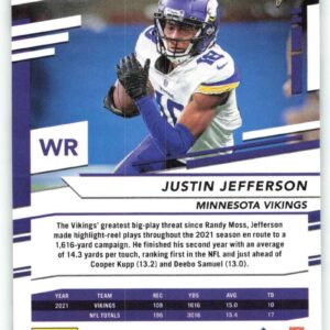 2022 Panini Prestige #192 Justin Jefferson NM-MT Minnesota Vikings Football