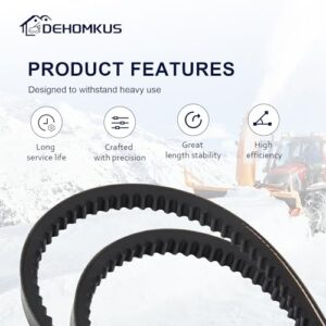 Drive Belt Fits for Snow Thrower - Drive V-Belt for MTD 754-0142 954-0343 754-0205 Ariens 72099 0720990 Simplicity 1672732SM Series edgers Snowblowers (3/8" X31")