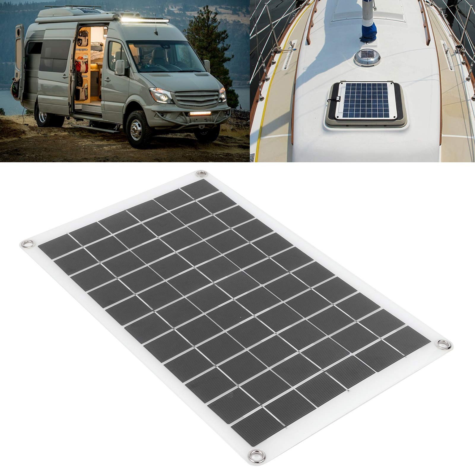 Small Solar Panels Solar Panel 100 Watt Solar Panel Portable Solar Cell Panel 100w Monocrystalline Abs 12/24v USB Output for Car Trailers Yacht Solar Battery Charger