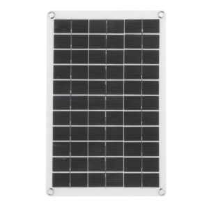 Small Solar Panels Solar Panel 100 Watt Solar Panel Portable Solar Cell Panel 100w Monocrystalline Abs 12/24v USB Output for Car Trailers Yacht Solar Battery Charger