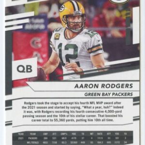 2022 Panini Prestige #104 Aaron Rodgers NM-MT Green Bay Packers Football