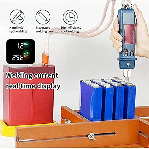 CHUNTIANMEI 801D Battery Spot Welder,Industrial Energy Storage Battery Welding Machine,12kw Pulse Spot Welder,Portable Precision Battery Welding Equipment for Battery Pack 18650 Lithium Batteries