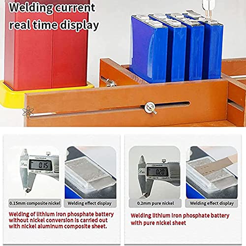 CHUNTIANMEI 801D Battery Spot Welder 12KW Capacitor Energy Storage Spot Welding Machine,Portable Precision Pulse Battery Welding Equipment,for 18650,14500 Lithium Battery Pack Building