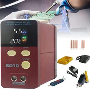 chuntianmei 801d battery welding machine, pulse spot welder, 12 kw soldering station portable pulse welding machine, for battery pack 18650 14500 lithium batteries