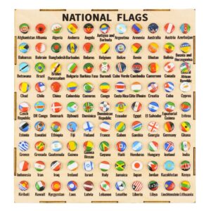 HYPERI 193 Push Pins Country Flag Pins Thumb Tacks, Decorative Drawing Pins for Bulletin Board, Pinboard, Map, Office, Map Pins for Travel Map, Travel Gifts for New Year, Valentines Day Gifts for Him