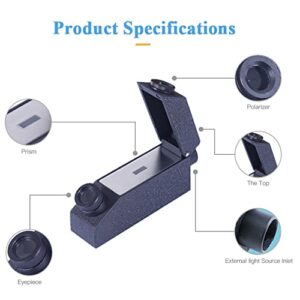 Gem Portable Refractometer, RHG181 1.30-1.81 Presidium Gemstone ldentification Tester for Jewelry, Gold ＆ Silver and Diamond, Lab Refractometers