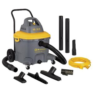 koblenz wet/dry vac, 16 gallon contractor 6.5hp contractorseries,handle, gray,yellow (wd-16 c4h)