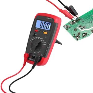 digital capacitance meter, multimeter professional capacitor tester, 0.1pf-20,000uf capacitor tester, 9 files battery powered capacitor meter tester with 6013l lcd display