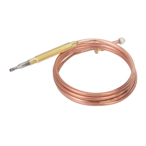 Watris Veiyi Universal Thermocouple, Gas Stove Replacement Kit Adaptors, 900mm/35.4in Length, M6X0.75 Head M8X1 End Nut, for Firepit Heater, BBQ Grill, Gas Water Heater