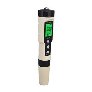 Digital Hydrogen Meter, Hydrogen Test Pen High Sensitivity Backlit LCD Design Digital Hydrogen Meter for Aquariums Gardening Laboratories Laboratories Water Purification Drinking Water 7.2 1.5in