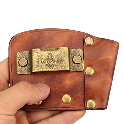 TOURBON Leather Clip on Tape Measure Holder