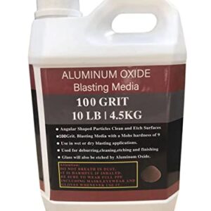 Aluminum Oxide - 10 LBS - Medium to Fine Sand Blasting Abrasive Media for Blasting Cabinet or Blasting Guns. #100 GRIT