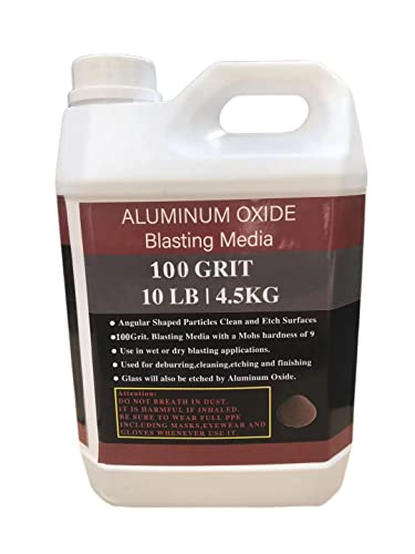 Aluminum Oxide - 10 LBS - Medium to Fine Sand Blasting Abrasive Media for Blasting Cabinet or Blasting Guns. #100 GRIT