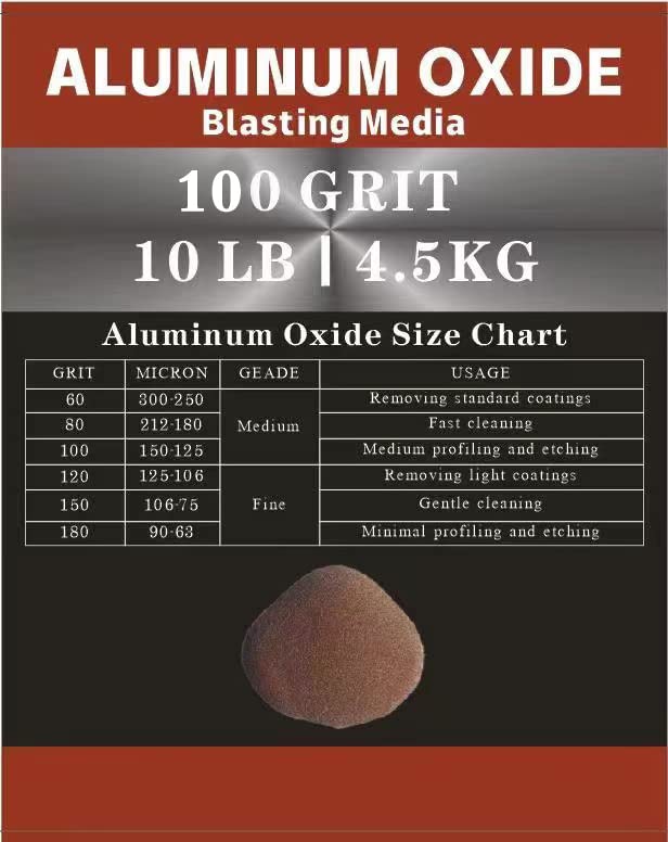 Aluminum Oxide - 10 LBS - Medium to Fine Sand Blasting Abrasive Media for Blasting Cabinet or Blasting Guns. #100 GRIT