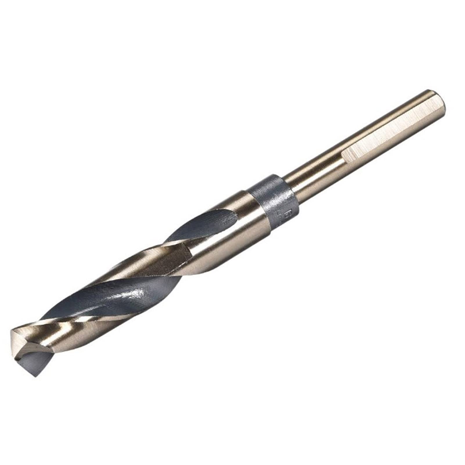 TA-VIGOR 14mm Reduced Shank Twist Drill Bit with 10mm Shank- 9/16" Drill Bit Perfect for Drilling Steel, Copper, Aluminum Alloy-Made of High Speed Steel 4341