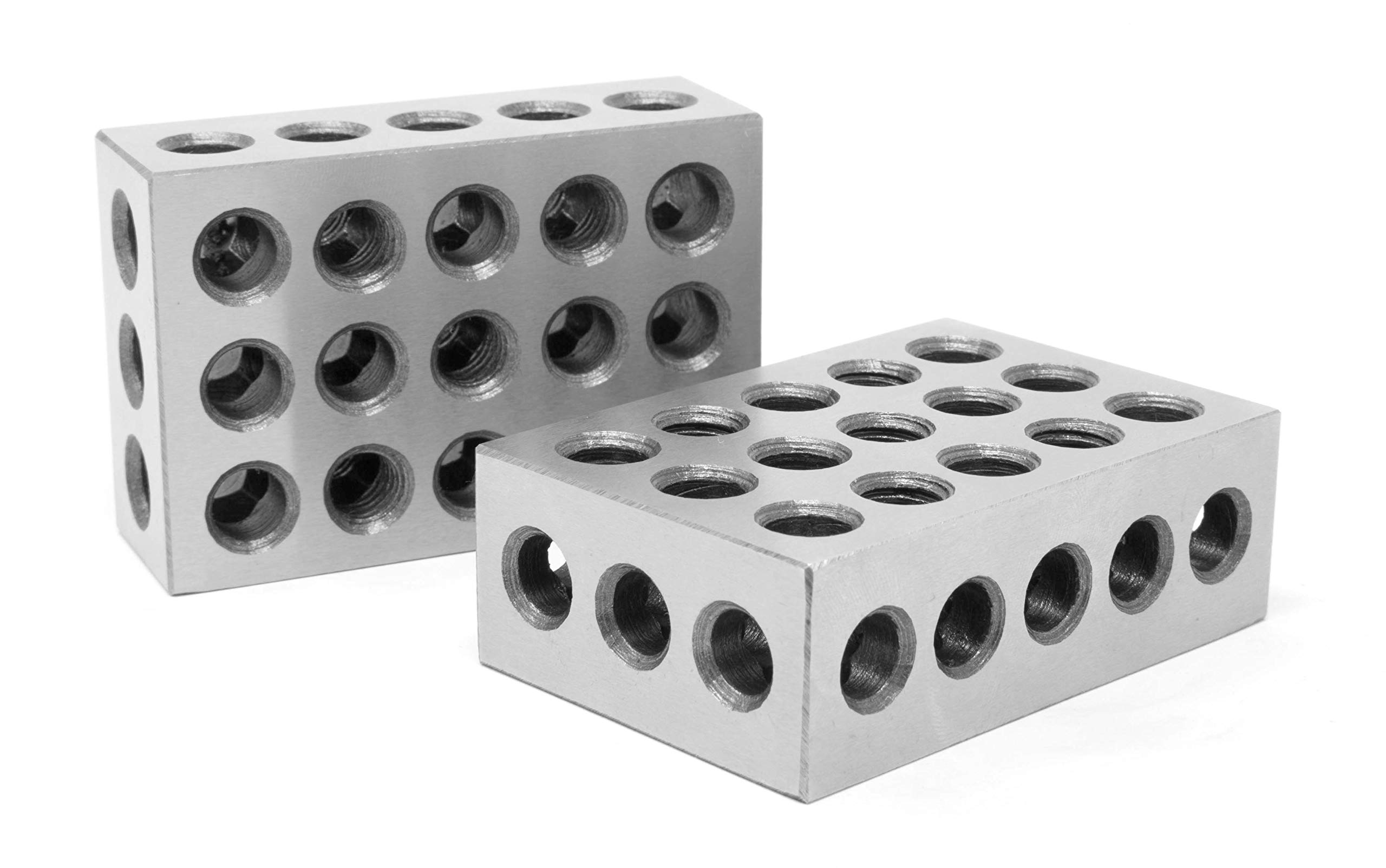 WEN 1-2-3 Steel Blocks (Two Pack) and Woodstock Stainless Steel Machinist Square Set