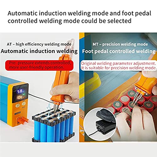 CHUNTIANMEI 801B Battery Spot Welder, 11.6 KW Capacitor Energy Storage Spot Welding Machine, Portable Precision Pulse Battery Welding Equipment,for 18650, Lithium Battery Pack Building