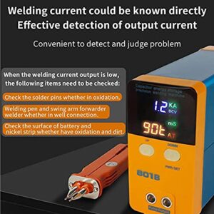 CHUNTIANMEI 801B Battery Spot Welder, 11.6 KW Capacitor Energy Storage Spot Welding Machine, Portable Precision Pulse Battery Welding Equipment,for 18650, Lithium Battery Pack Building