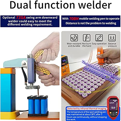 CHUNTIANMEI Industrial Energy Storage Battery Welding Machine,801B Battery Spot Welder,with Spot Welder Pen,11.6Kw Pulse Spot Welder,Portable Precision Battery Welding Equipment