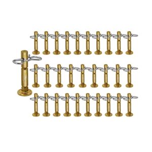 hyylu (30 packs) 738-04124 shear pins & 714-04040 cotter pins, fits for mtd craftsman cub cadet troy bilt snowblowers 738-05273 snow throwers - 30 pcs (1/4" x 1-5/8") snowblower shear pins