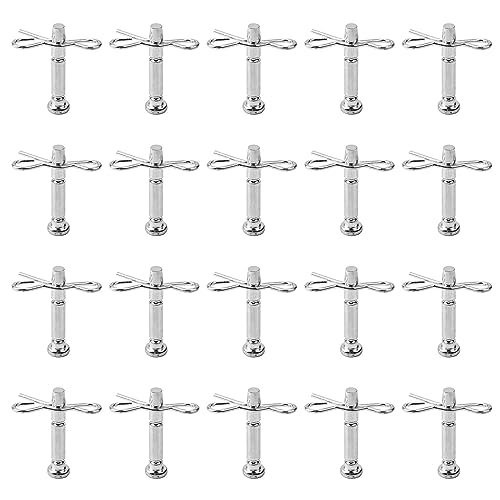 Multisland 2 Stage Snow Blower Shear Pins 20 Pcs Auger Shear Pins & 20 Pcs Cotter Pins 738-04124 and 714-04040 Replacement Shear Pin Kits Fit for MTD Cub Cadet, Troy-Bilt, Craftsman