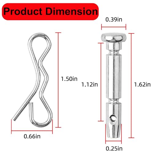 Multisland 2 Stage Snow Blower Shear Pins 20 Pcs Auger Shear Pins & 20 Pcs Cotter Pins 738-04124 and 714-04040 Replacement Shear Pin Kits Fit for MTD Cub Cadet, Troy-Bilt, Craftsman