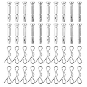 Multisland 2 Stage Snow Blower Shear Pins 20 Pcs Auger Shear Pins & 20 Pcs Cotter Pins 738-04124 and 714-04040 Replacement Shear Pin Kits Fit for MTD Cub Cadet, Troy-Bilt, Craftsman