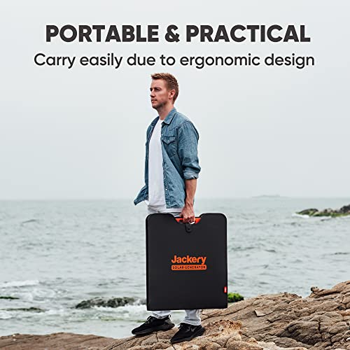 Jackery SolarSaga 200W Portable Solar Panel Bundled with Explorer 2000 PRO as Solar Generator, Off-Grid Power for Outdoor Adventures, Emergency (Renewed)