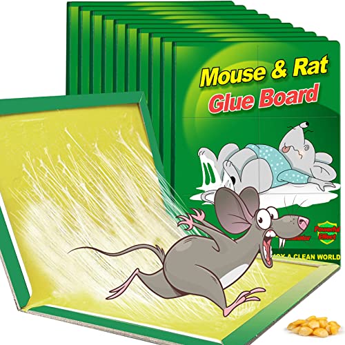 12 Pack Mouse Traps Indoor for Home Glue Traps for Mice and Rats, Sticky Board for House Indoor Outdoor Extra Glue（12"X8"）