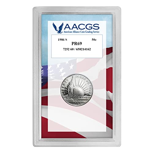 1986 S Commemorative Statue of Liberty Half Dollar AACGS Proof