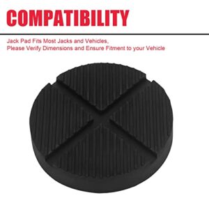 Universal Floor Jack Rubber Pad,Floor Jack Rubber Pad, Jack Pad Adapter Pinch Weld Side Frame Rail Protector Puck/Pad