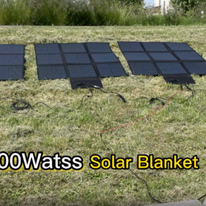 Lensun 200W 12V Portable Solar Panel Blanket with Standard Connectors for Solar Generator Power Station, Lightweight Ultra-Thin only 5.2 kgs/11.4 lbs