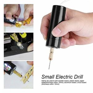 SaiDian 1Pcs Micro Mini Hand Drill Electric Small Grinder Tool Portable USB Electric Drill for Resin Polymer Clay Jewelry Making DIY