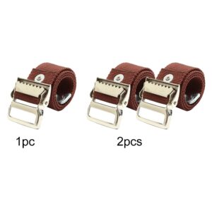 Leg Band Strap, 1 Pair Adjustable Comfort Drywall Home Improvement Stilts Firm Leg Band Straps Loop for Men and Women, Replacement Part for Stilts, Brown(Size:2pcs)