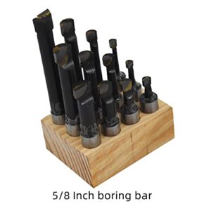 waltyotur Boring Bar Set 5/8 Inch Boring Bars for Boring, Lathe or Milling Machines 12-Pack