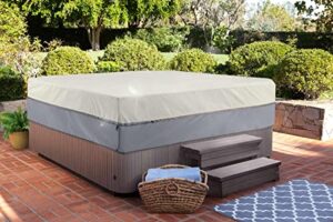 steeca waterproof hot tub cover outdoor square spa hard cover protector 76 x 76 x 20h inch