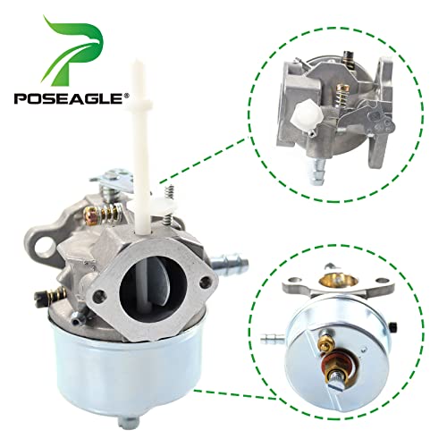 POSEAGLE 632371 Carburetor Replaces 632371A, 631954, 632379, 632379A for Tecumseh H60, HSK60, Toro 524, 622, 624, 724, 38040, 38062, 38063, 38065, 38510, 38513, 38050, 38072, 38073 Snowthrowers