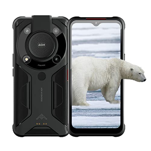 AGM Glory Rugged Smartphone, Rugged Phone Unlocked 5G Qualcomm 8G+256G, 110dB Loud Speaker 6200mAh Cold-Resistant Battery 48MP+20MP Night Vision Camera, 6.53" FHD+Display, NFC,Wireless Charging