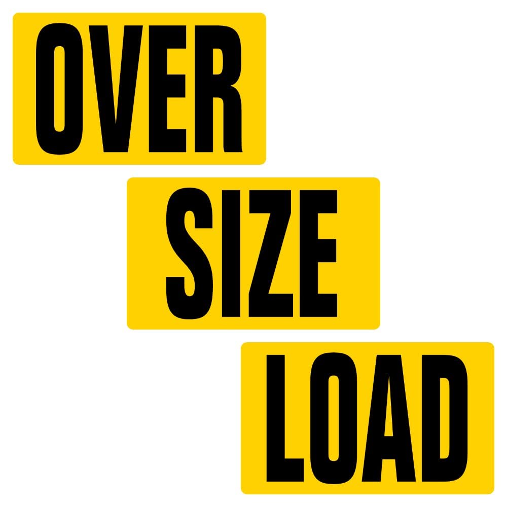 Oversize Warning Products - Magnetic Over Size Load Sign 3 piece (12 x 60)