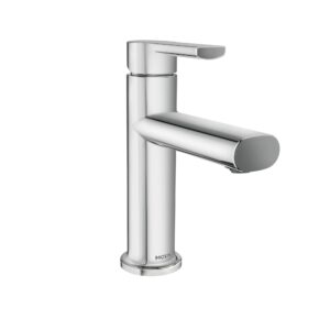 moen 84794 meena chrome single-handle lavatory faucet, versatile finish, temperature control