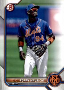 2022 bowman prospects #bp-16 ronny mauricio new york mets mlb baseball trading card