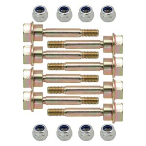 gpartsden 532192090 shear bolt & nut set pack of 8 for husqvarna 532179828 532187494 532188243 588077501 601001986 ayp 192090 st2109 st230 st261 st276 188243 (8pcs)