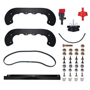 mikatesi 99-9313 snowblower paddles 55-8760 scraper bar 95-6151 belt 66-7460 with primer mounting hardware kit for toro ccr2000 ccr2450 ccr3600 ccr3650 ccr3675 20'' 21'' snow blower snowthrower