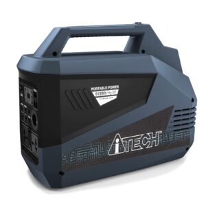 A-ITECH 618Wh Portable Power Station 600W, Battery Capacity Solar Generator with AC Outlets, DC, Fast Charging USB, Backup Supply for Camping, Outdoor, RV, Emergency