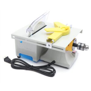 gem jewelry rock polishing buffer machine, 750w 110v lathe table saw polisher cutting machine mini table rock saw