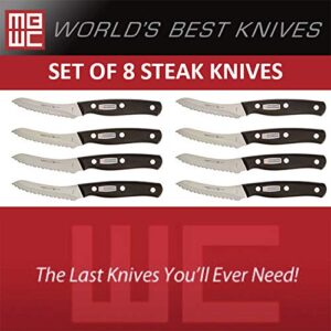 Miracle Blade IV World Class Professional Series 13 Piece Chef's Knife Collection and 8 IV World Class Steak Knives