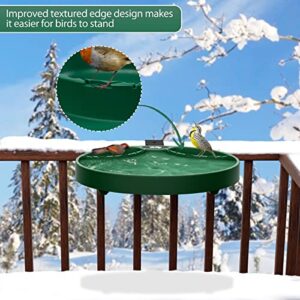 POTEY Heated Bird Bath, Bird Baths for Outdoors for Winter, 3 Easy Ways to Mount Bird Feeder Bird Habitat, 75w All Seasons Available Bird Baths for Outdoors Garden Yard, Gift Ideas for Bird Lovers