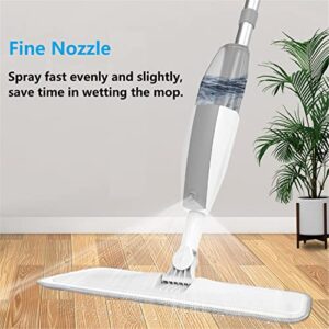 Spray Mop for Floor Cleaning, LINKPAL Floor Mop with a Refillable Bottle and 3 Washable Microfiber Pads, Spray Dry Wet Mop for Hardwood Laminate Wood Vinyl Ceramic Tiles Floor Cleaning