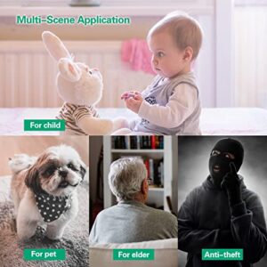 SOLIOM Q7- Indoor Security Cameras,Wireless WiFi Nanny Cam for Indoor Home Pet Dog Baby,1080P Portable Camera with Phone APP Remote Control and Night Vision,Motion Detection