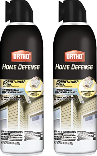 Ortho Home Defense Hornet & Wasp Killer with Entrapping Foam and Jet Spray, 16 oz. (2-Pack)